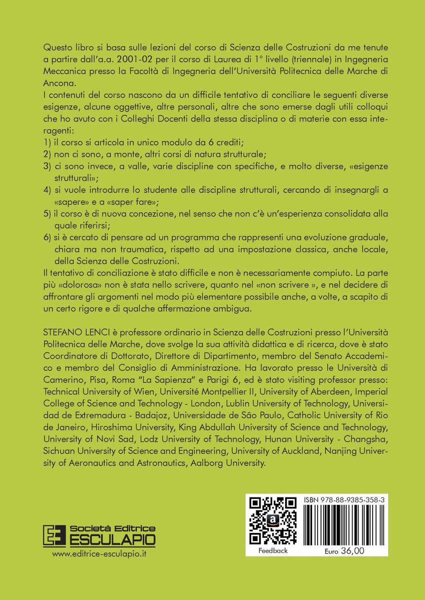 Meccanica Strutturale - Stefano Lenci – Libreria Esculapio